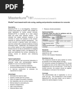 Masterkure 260-V1-Asean-0614 | PDF | Concrete | Building Engineering