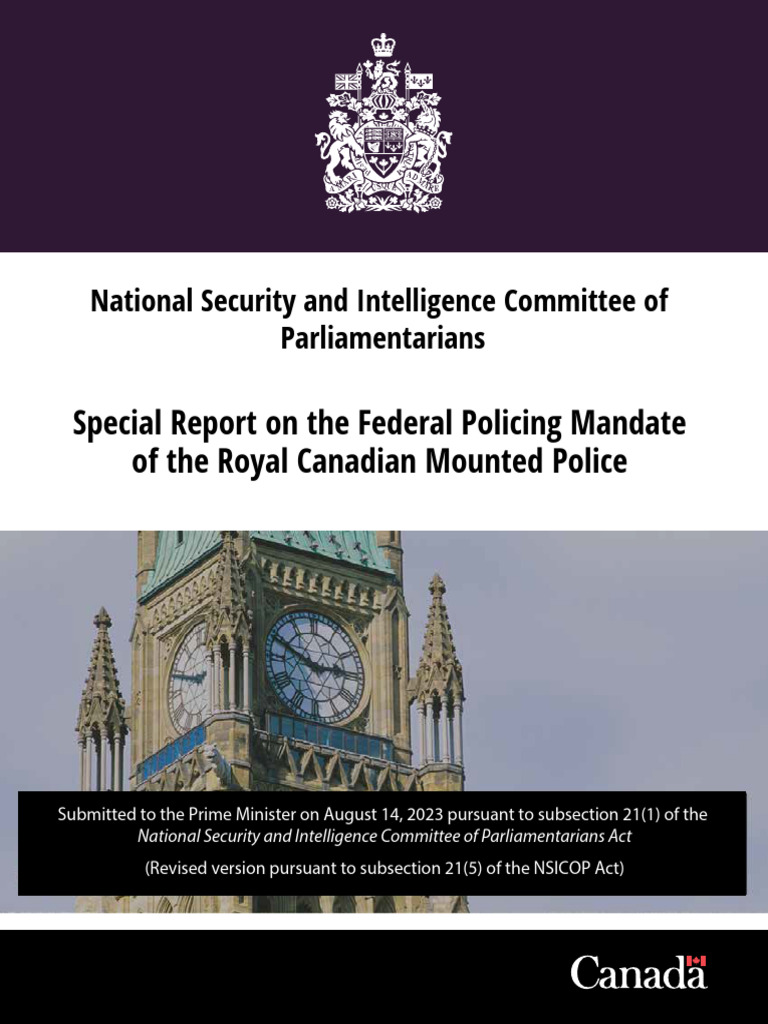 RCMP FP Report en | PDF | Royal Canadian Mounted Police | Police