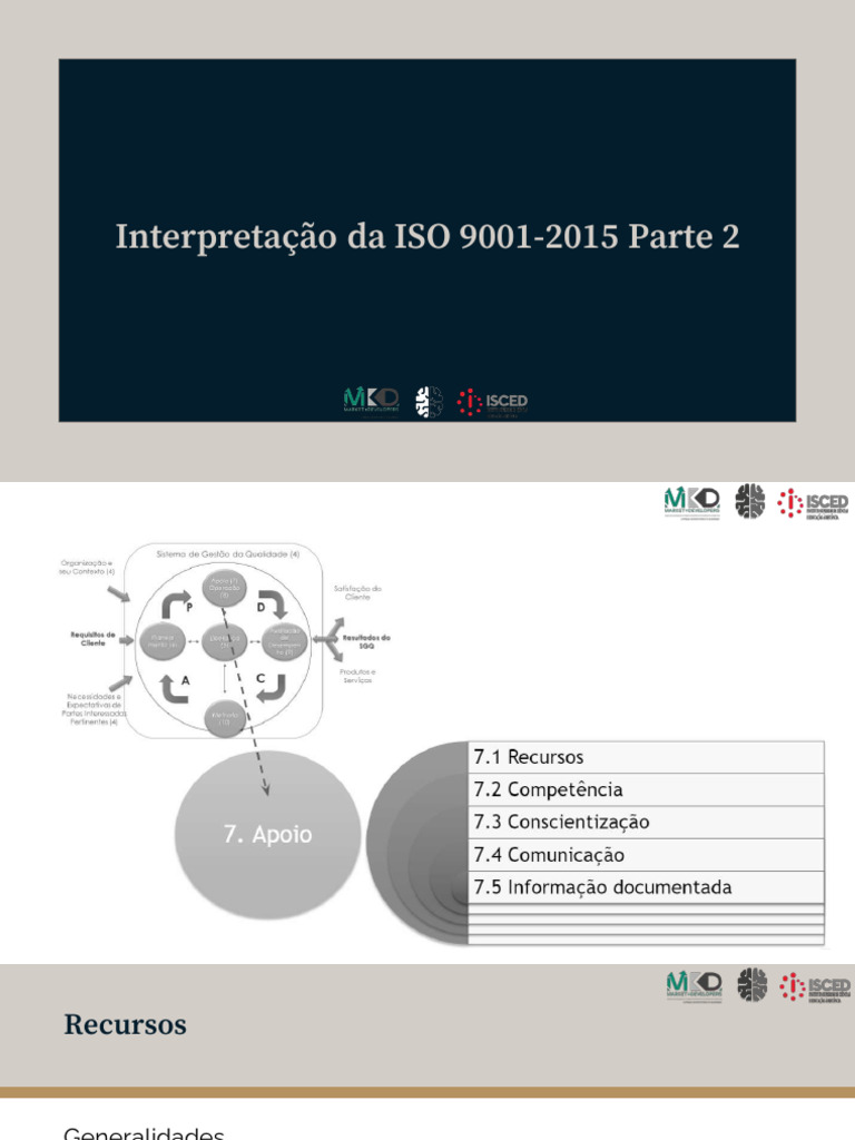 Interpretação Da Iso 9001 2015 Parte 2 Pdf Qualidade Negócios