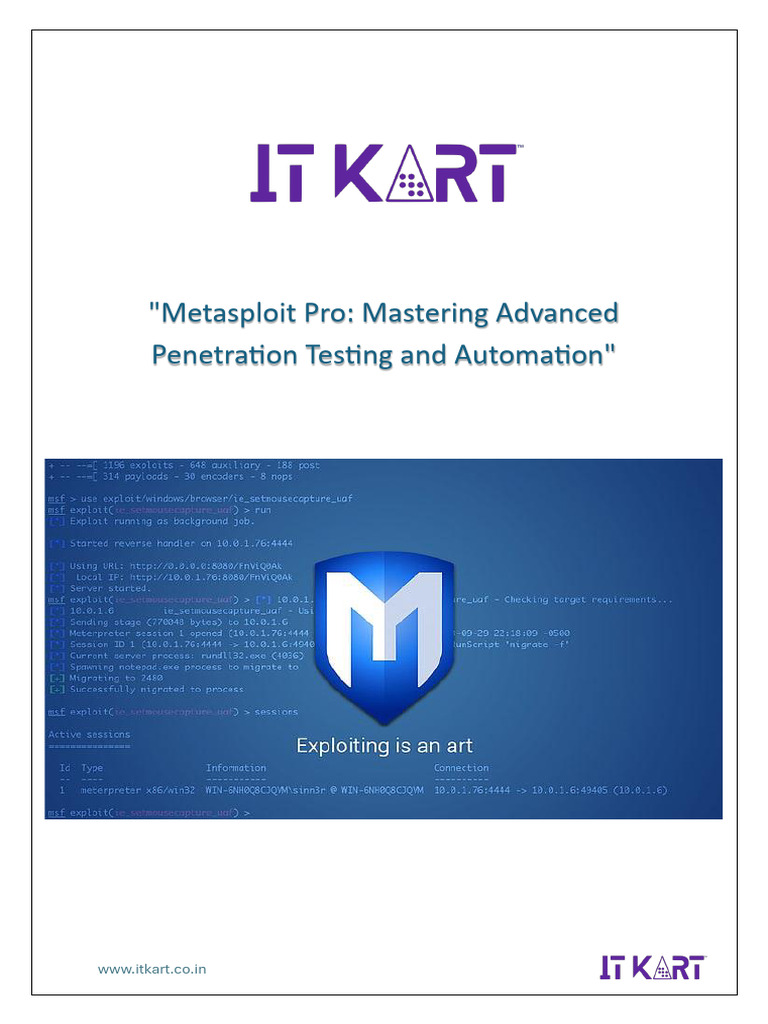 Metasploit Pen Test And Cybersecurity Guide Pdf Security Computer Security