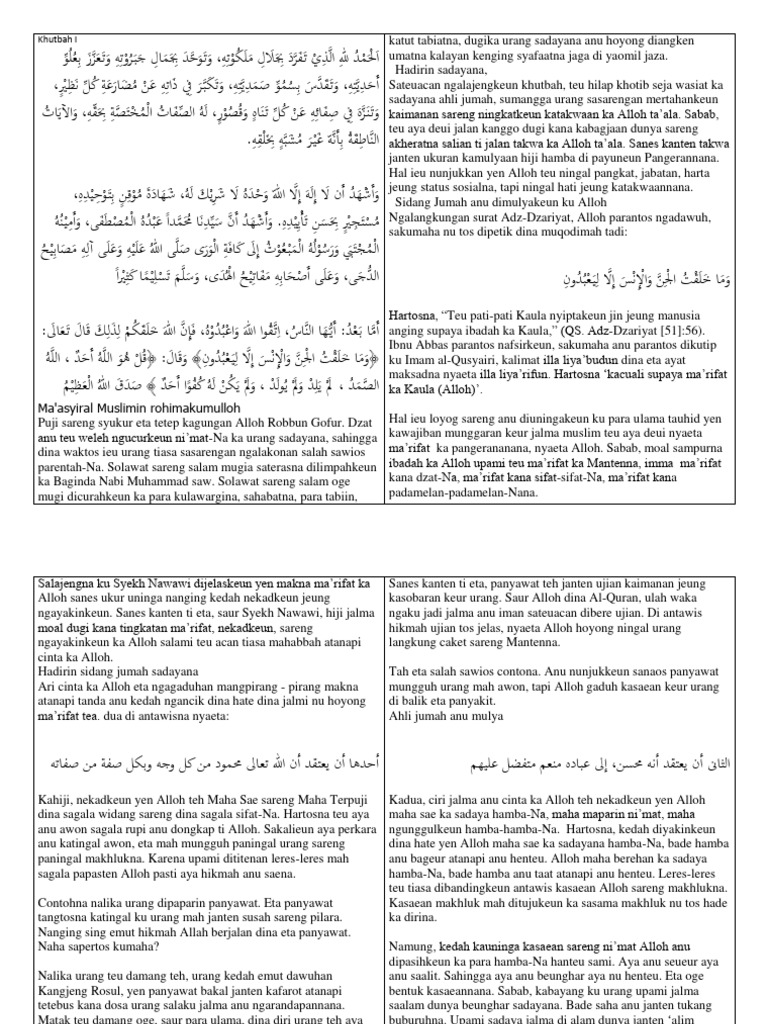 Khutbah Singkat | PDF