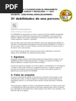 50 Defectos Comunes en las Personas | PDF | Perfeccionismo (psicología ...