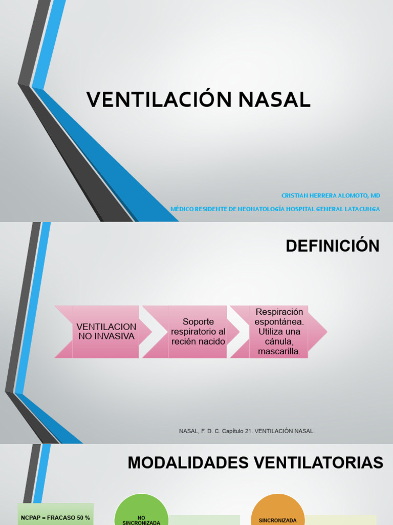 VENTILACION NASAL | Descargar gratis PDF | Sistema respiratorio | Medicina
