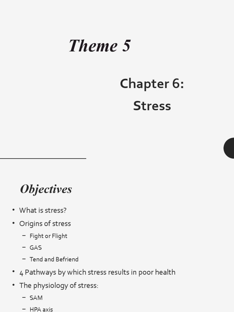 Chapter 6 Student Notes | PDF | Stress (Biology) | Adrenocorticotropic ...