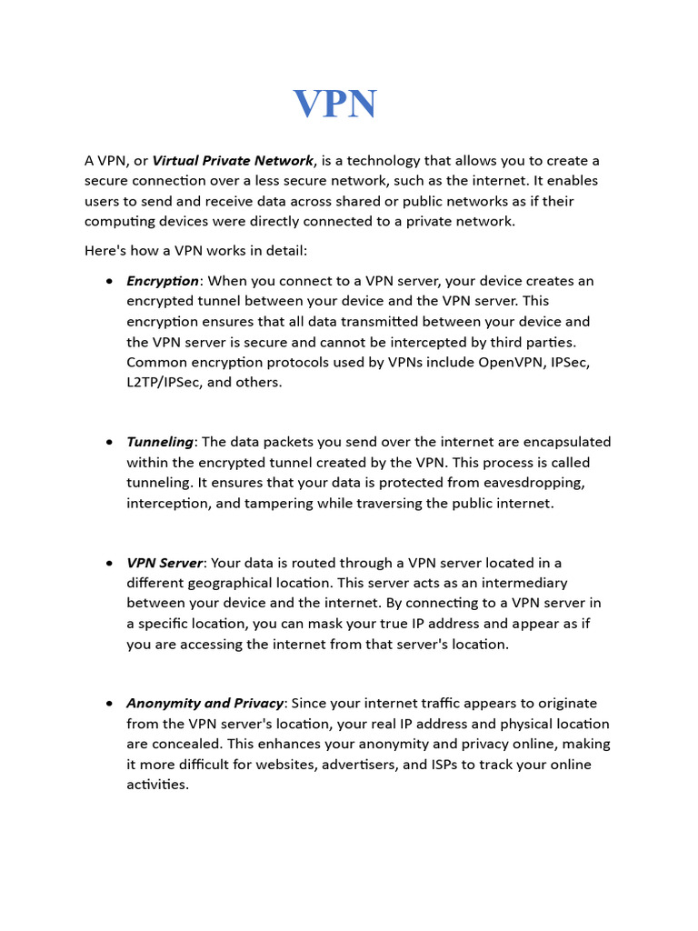 VPN | PDF | Virtual Private Network | Computer Network