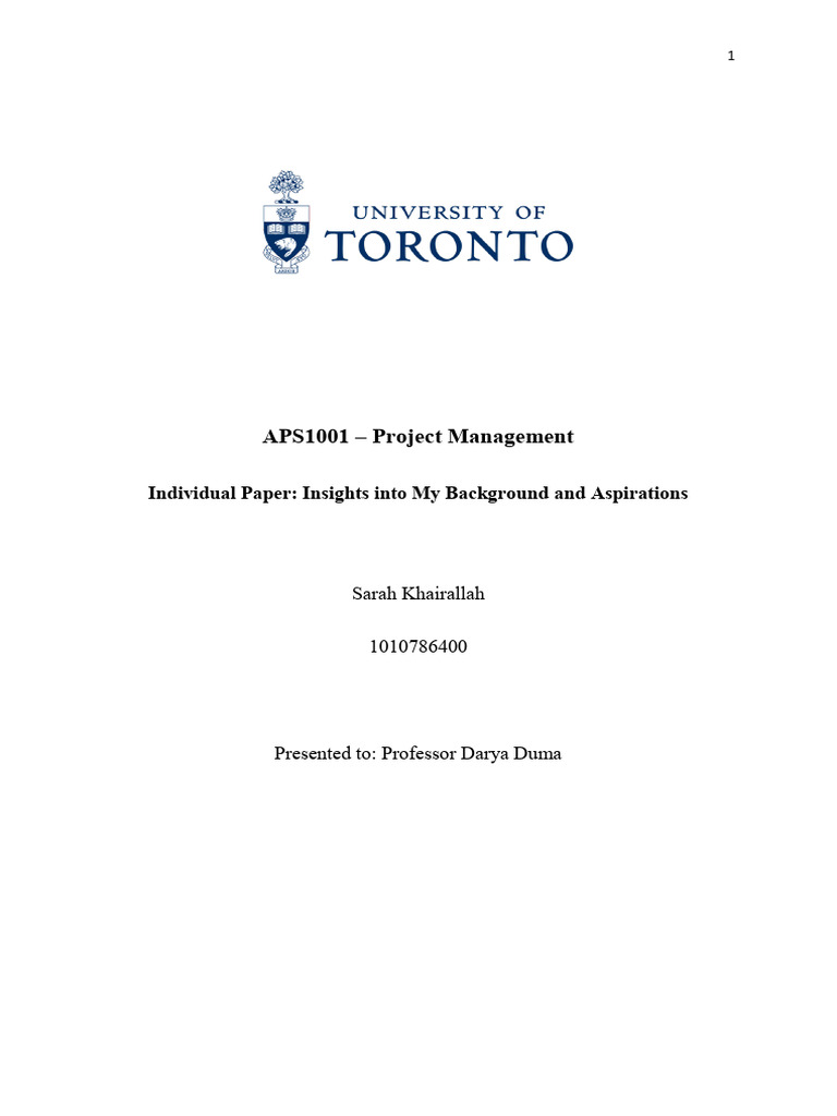Individual Paper | PDF | Project Management | Cognition
