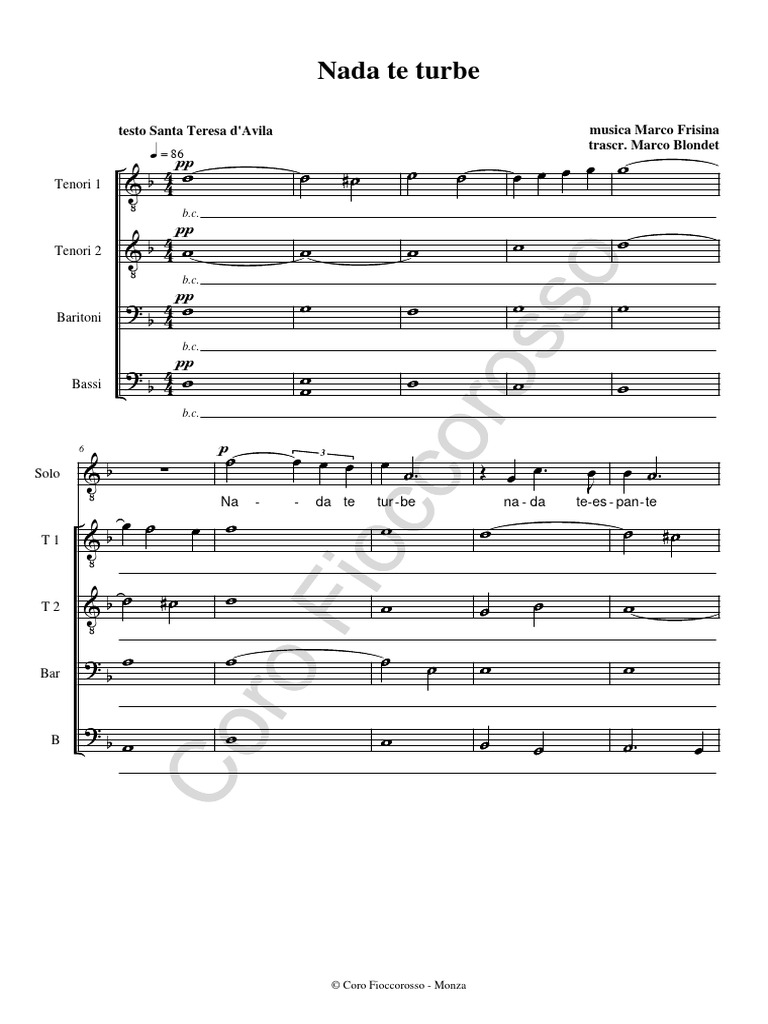 Nada Te Turbe Frisina | PDF