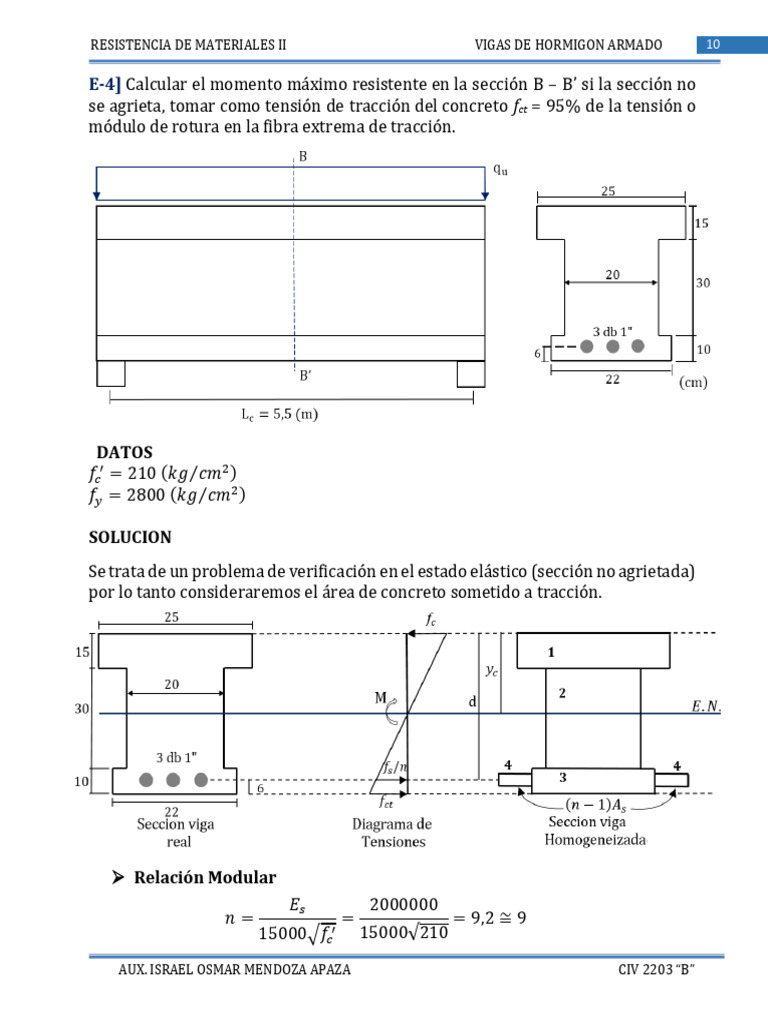Cap 1 Vigas de Hormigon Armado | PDF | Viga (Estructura) | Concreto reforzado