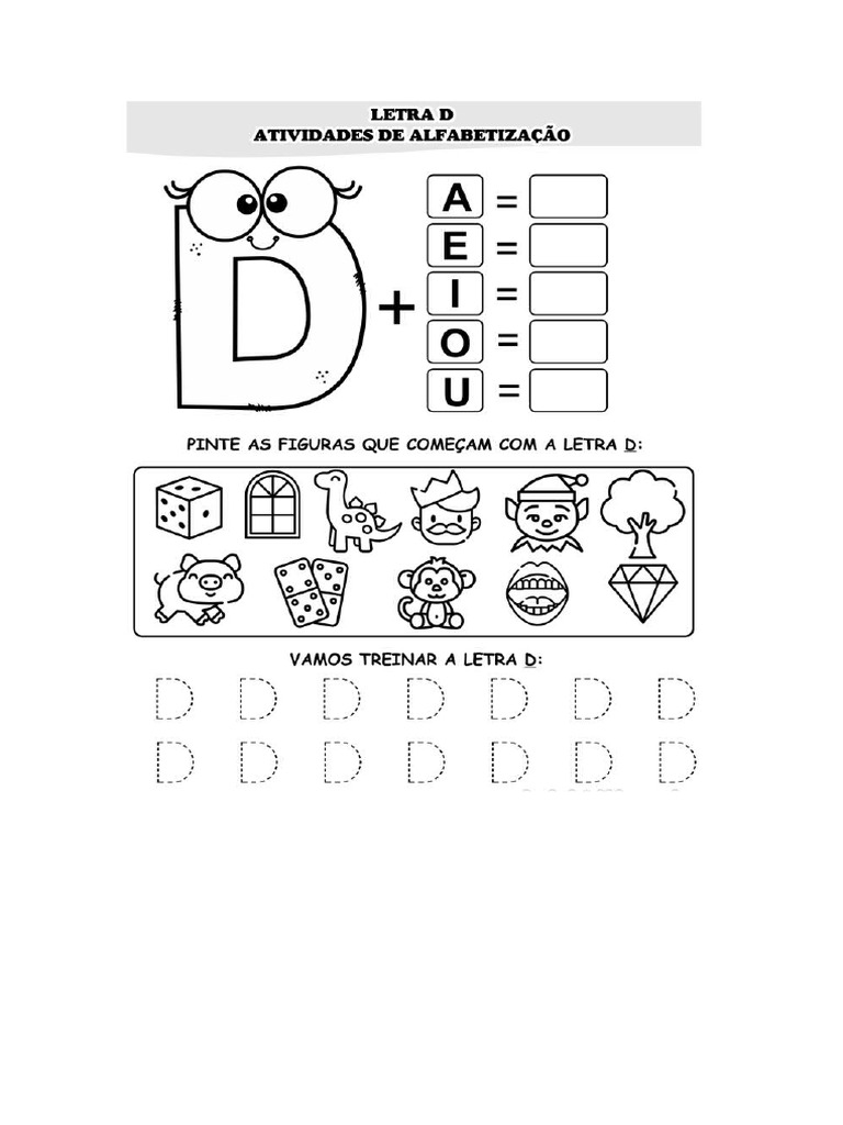 Atividades Letra D | PDF