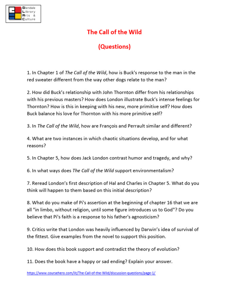 The Call of The Wild | PDF | The Call Of The Wild | Klondike Gold Rush