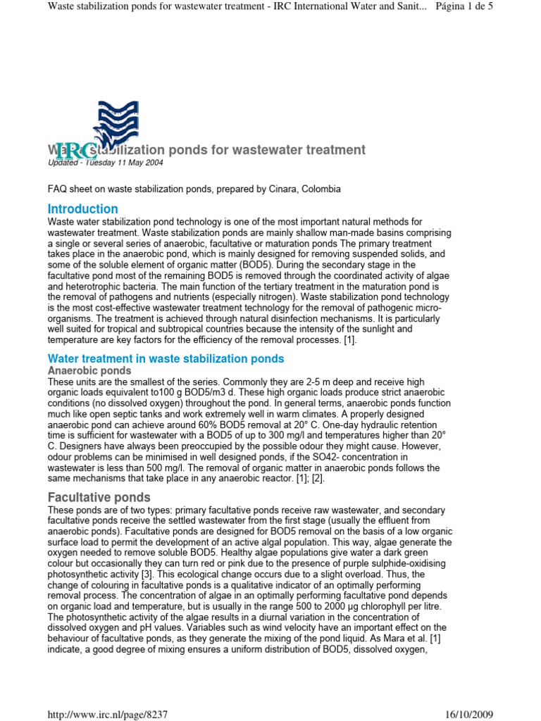 WSP Fact Sheets Cinara | PDF | Sewage Treatment | Environmental Science
