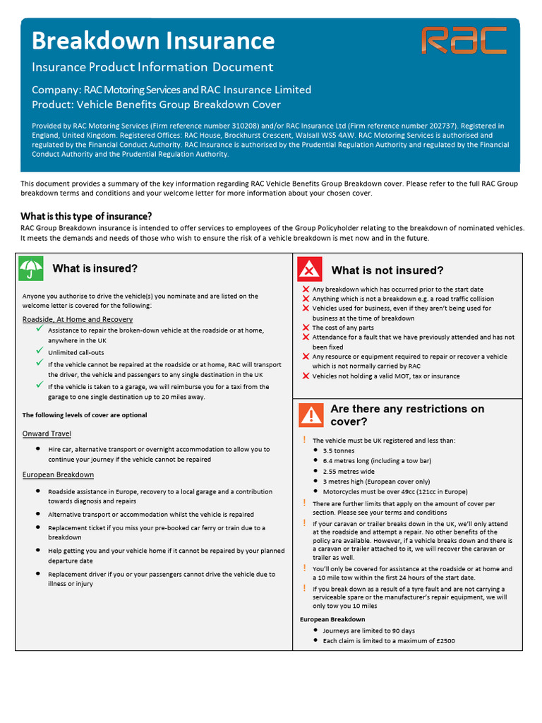 VB Insurance Product Information Document PDF | PDF | Insurance ...