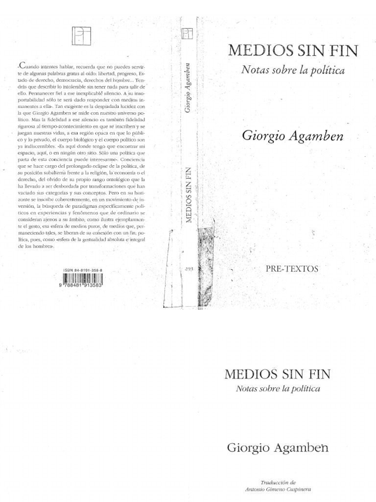 Agamben Medios Sin Fin | PDF