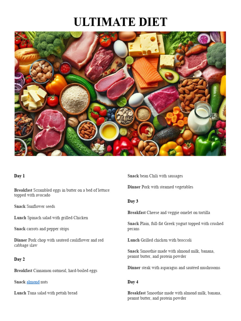 ULTIMATE DIET | Download Free PDF | Salad | Cuisine
