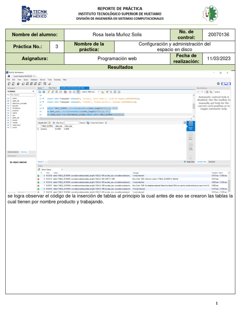 3.2 Practica | PDF | Mi sql | Informática