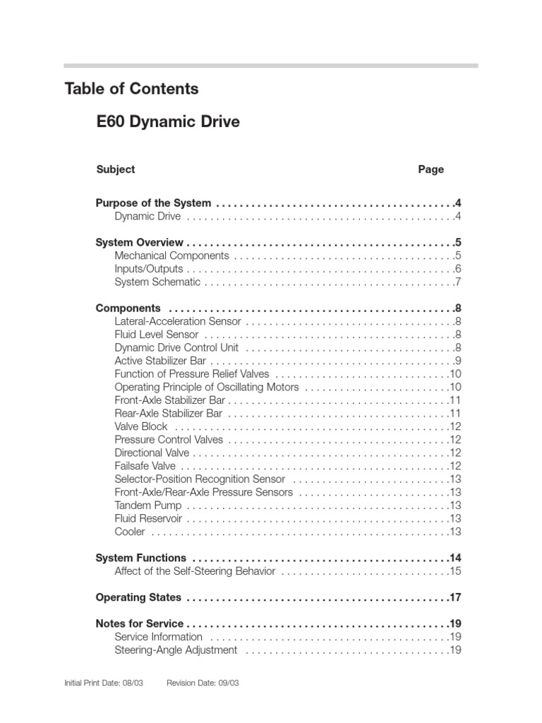 04 - E60 Dynamic Drive | PDF | Axle | Pump