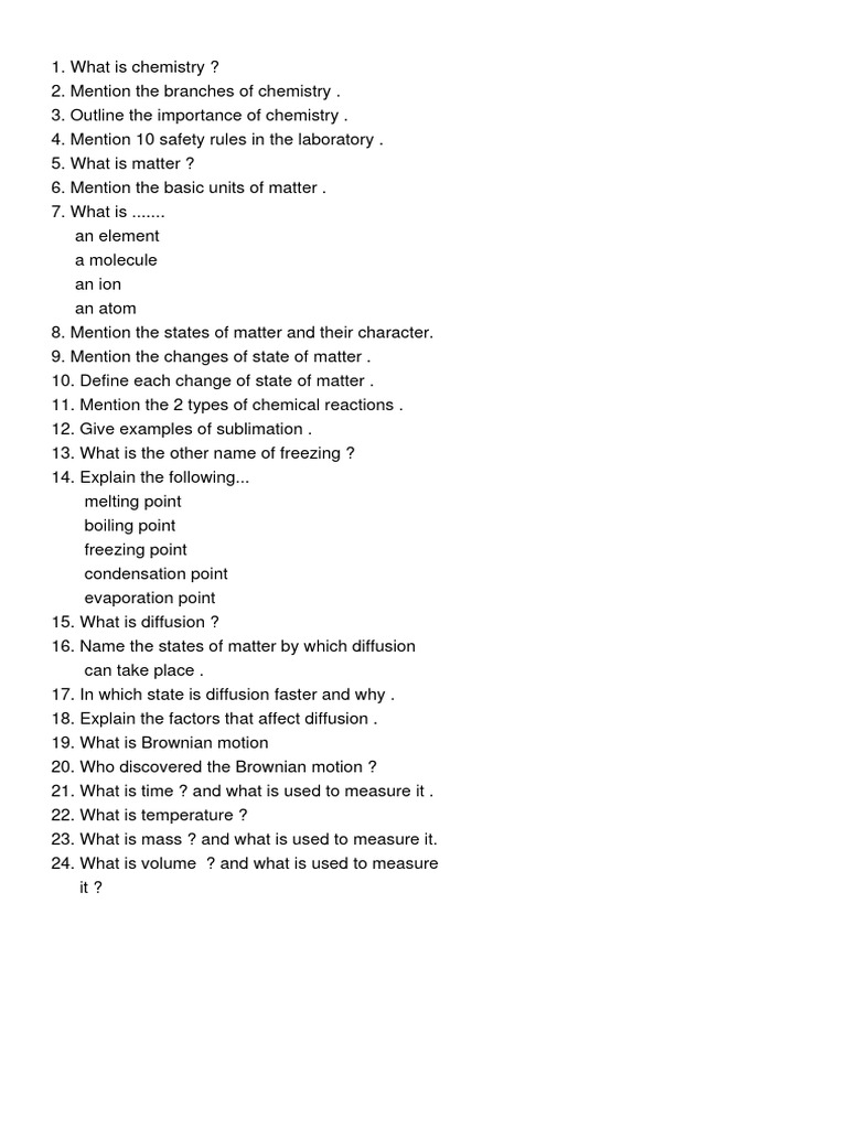Comprehensive Chemistry Guide | PDF
