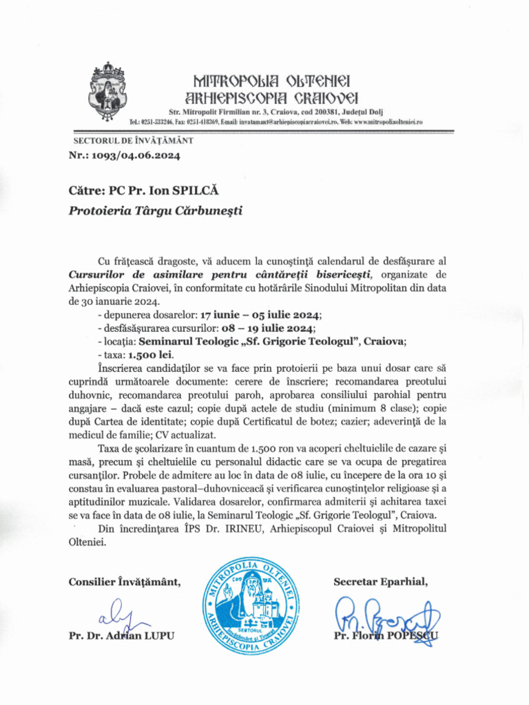 Cursuri Cantareti TGC | PDF