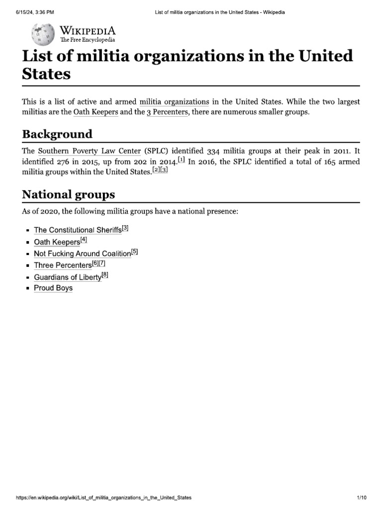 US Militia Groups | PDF