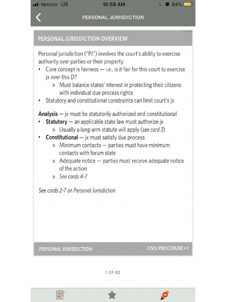 Critical Pass Flashcards - Civil Procedure | PDF | Discovery (Law ...