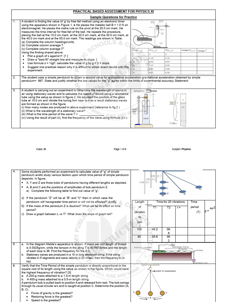 Physics 11 | PDF | Pendulum | Resonance