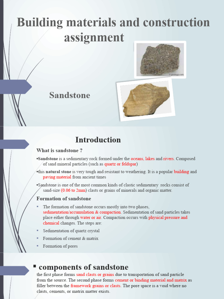 Sandstone | PDF | Sandstone | Clastic Rock