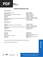 CIS School Calendar 2025-2026 | PDF | Academic Term | Observances