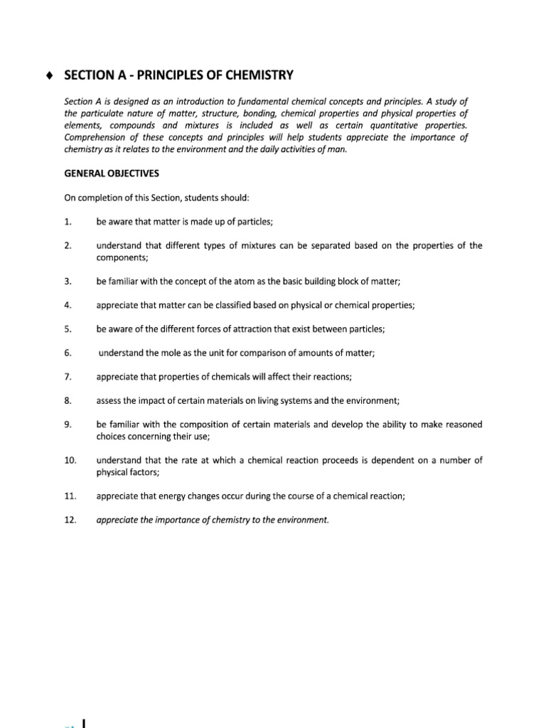 CSEC Chemistry Syllabus | PDF