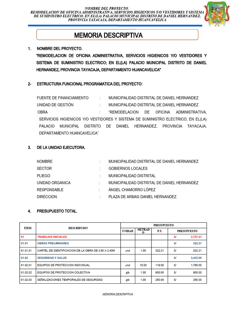 Memoria Descriptiva | Descargar gratis PDF | Agricultura | Clima