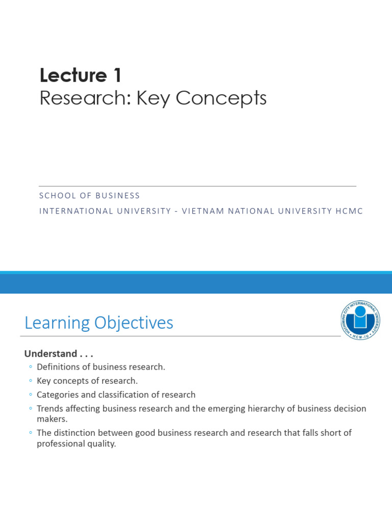 2023 Lecture1-Chapter1-Key Concepts | PDF | Quantitative Research | Statistics