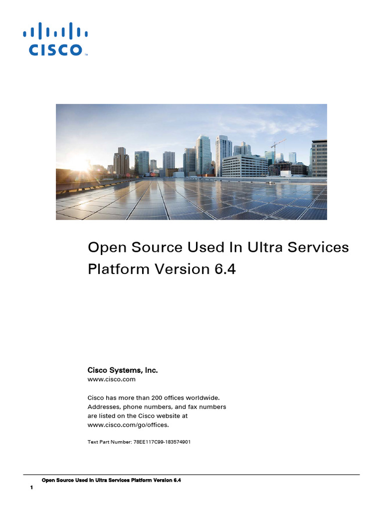 Ultra Services Platform Version 64 | PDF | Source Code | Free Software