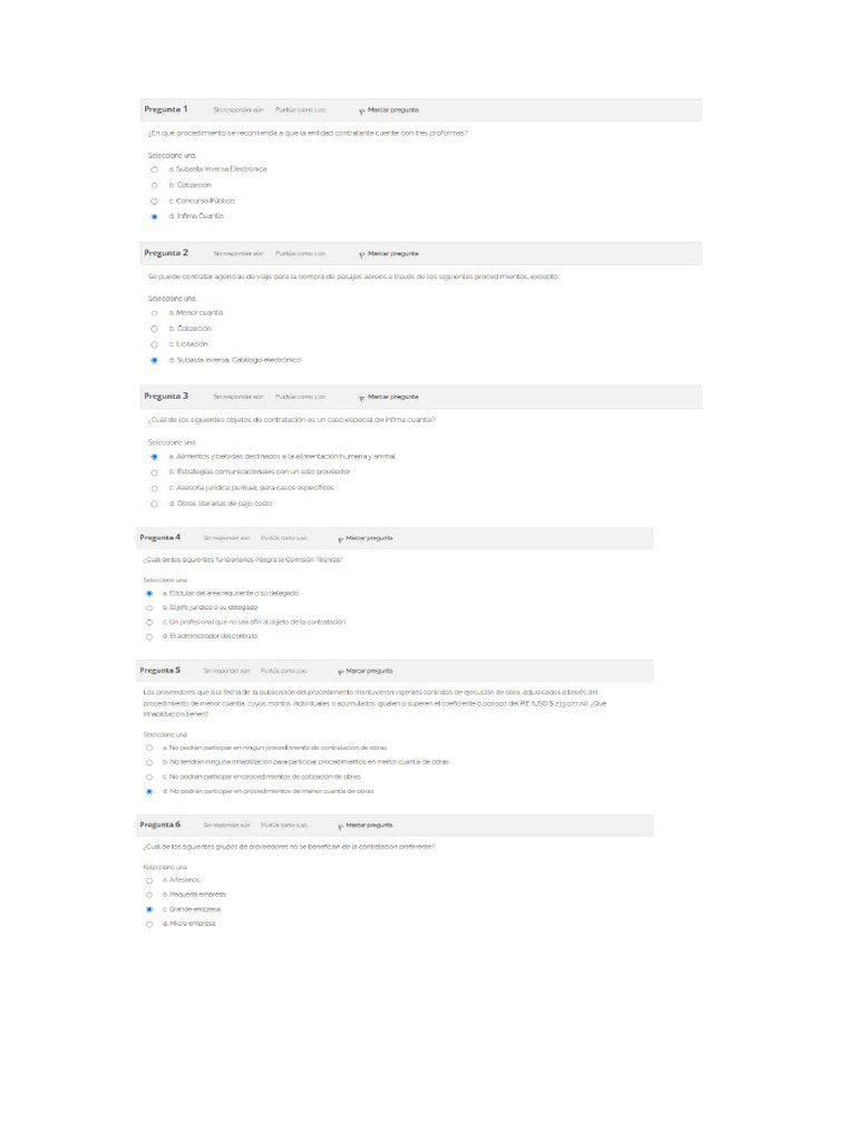 Sercop Preguntas2 | PDF