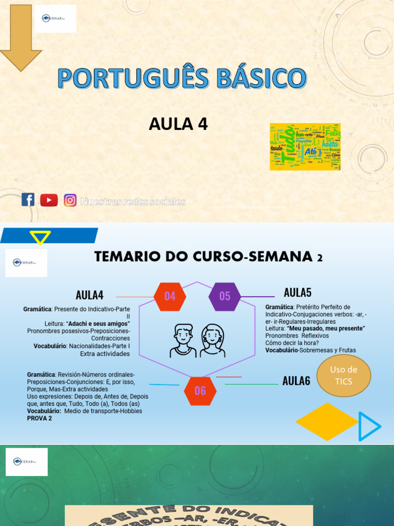Presentación Aula 4 | Download grátis PDF | Linguística | Idiomas