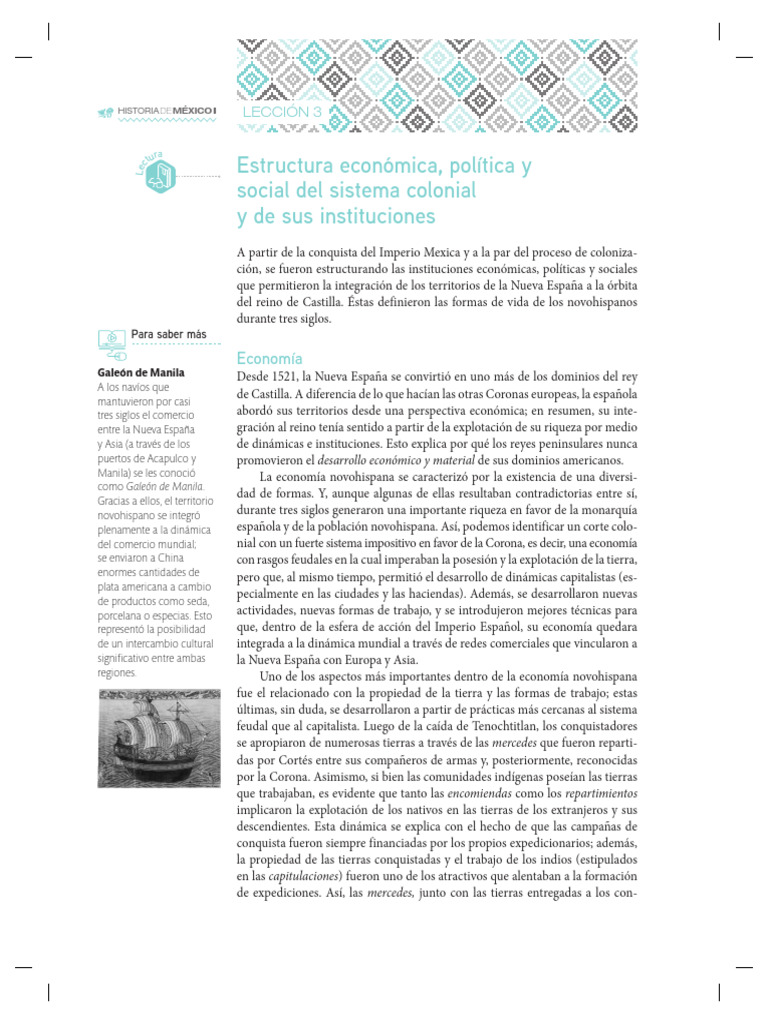Estructura Econ-Pol-Soc Virreinato | PDF | Nueva españa | Imperio español