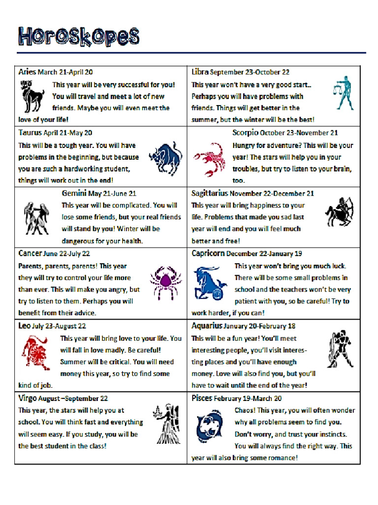 HOROSCOPES | PDF