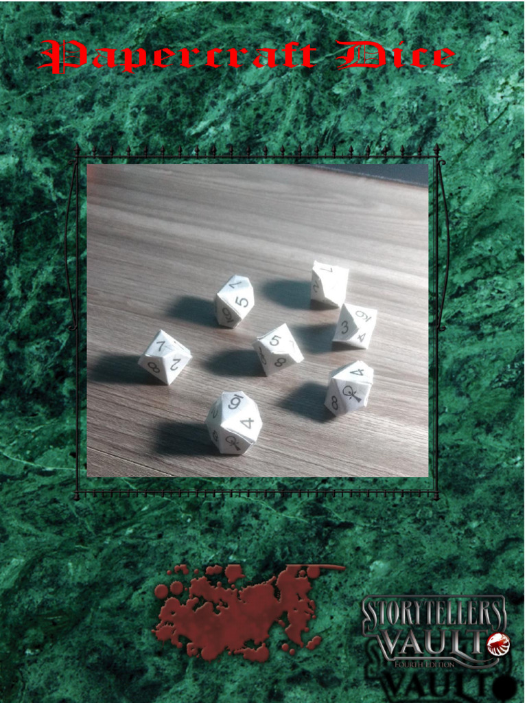 PaperCraft Dice | PDF | Role Playing Games