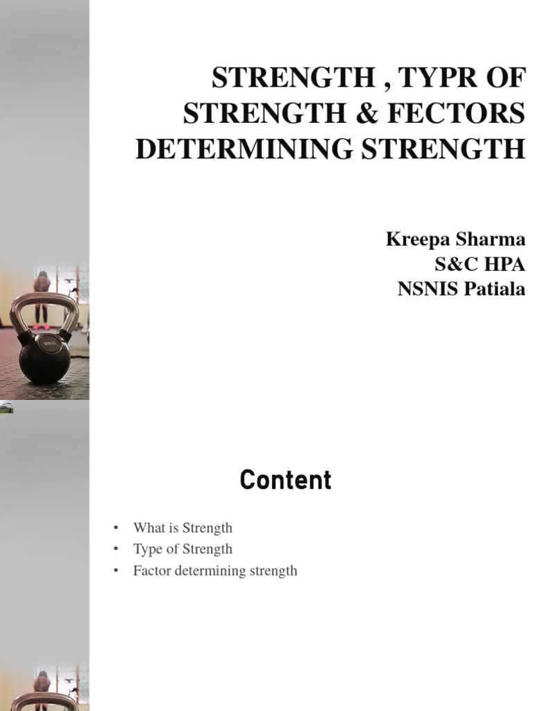 Types of Strength | Download Free PDF | Muscle Contraction | Strength ...