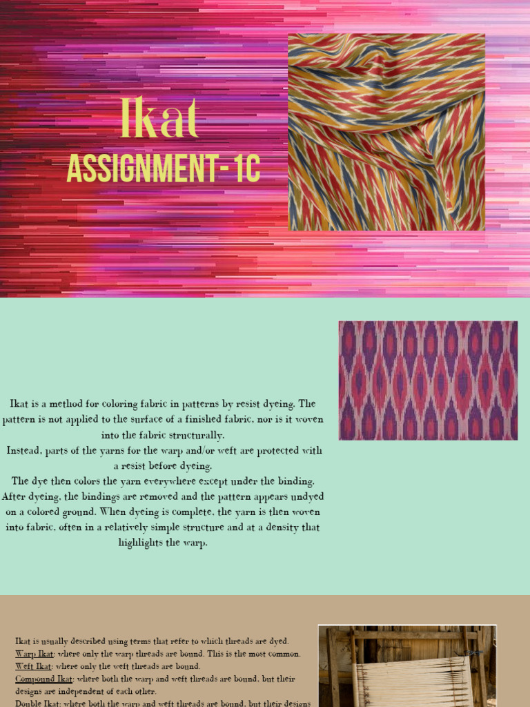 Ikat | Download Free PDF | Dyeing | Textiles