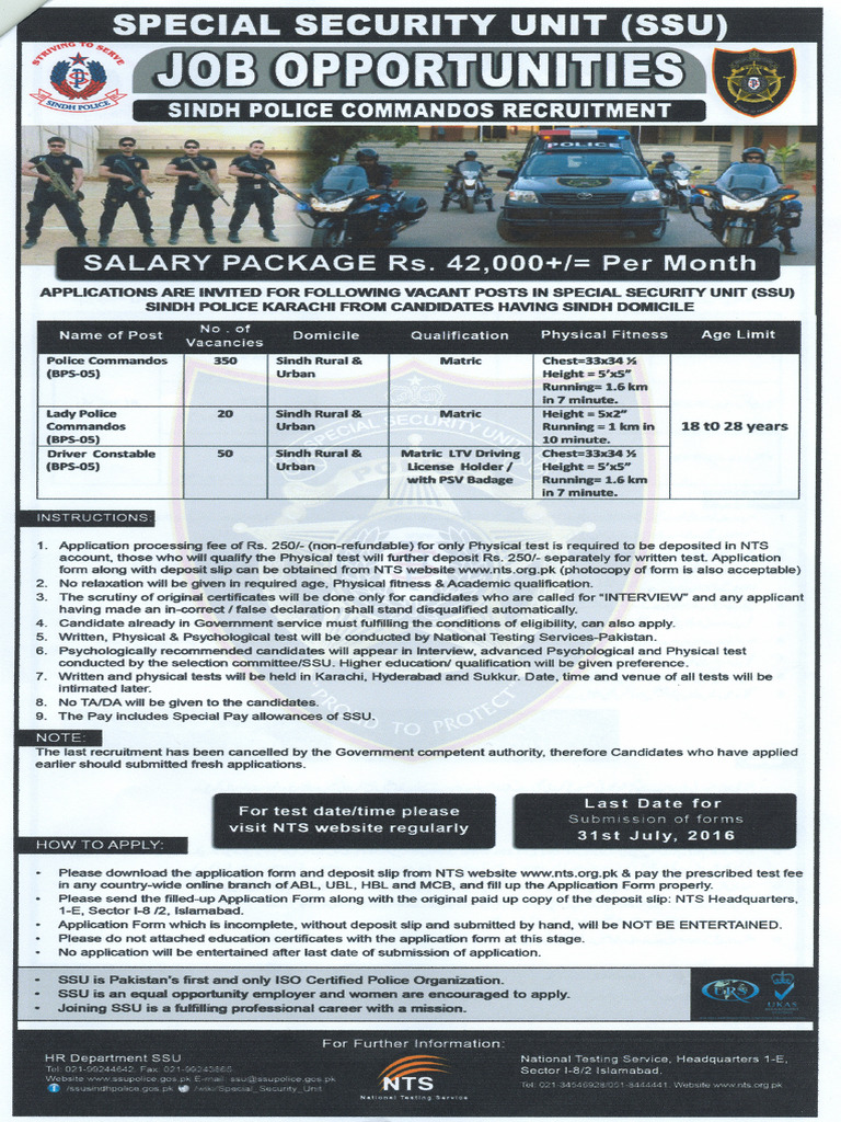 Add Form A Ssu Police Commando | PDF