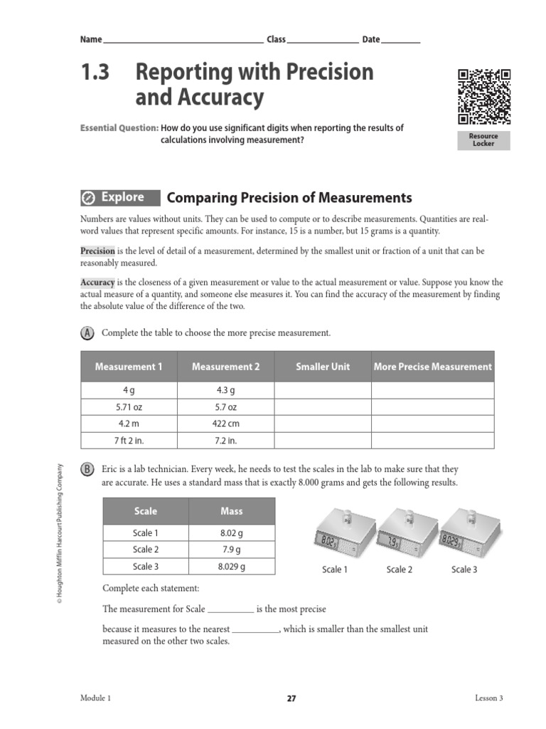 CA_U1M01L03 | Download Free PDF | Significant Figures | Accuracy And ...