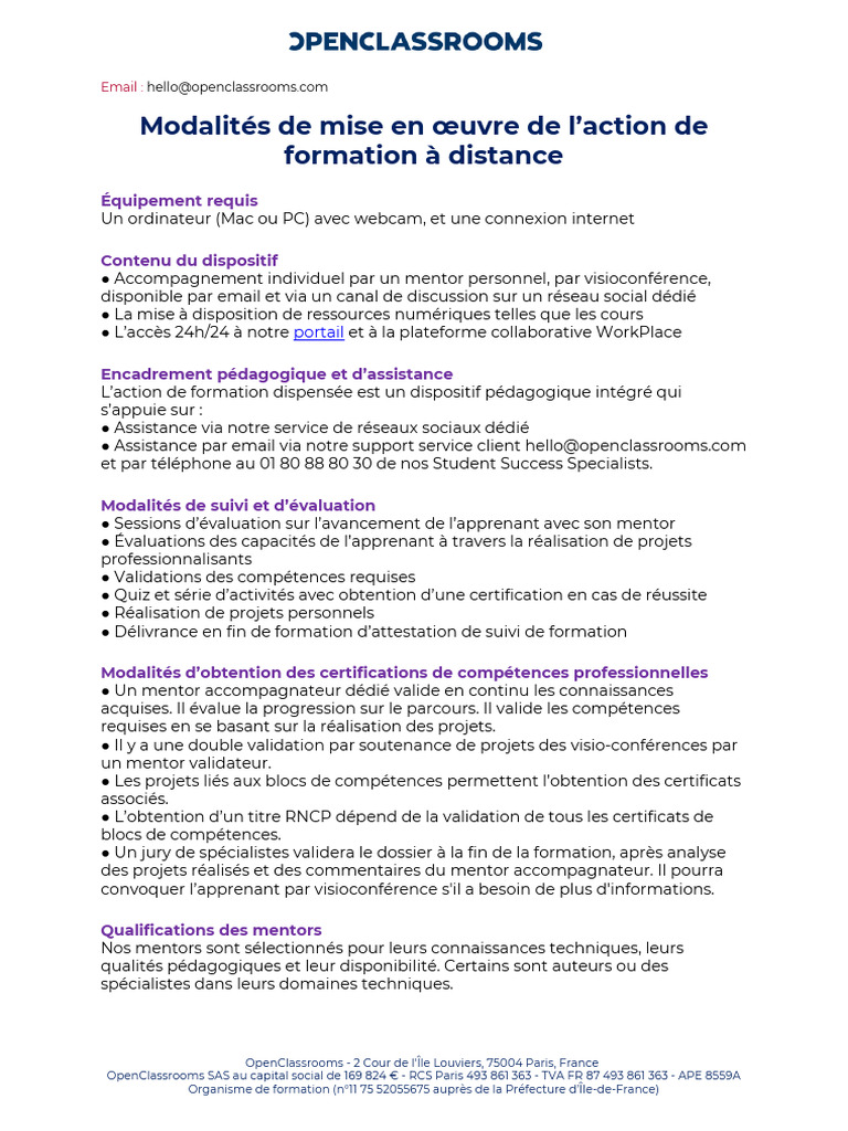 Formation à distance : modalités et suivi | PDF | Formation à distance ...