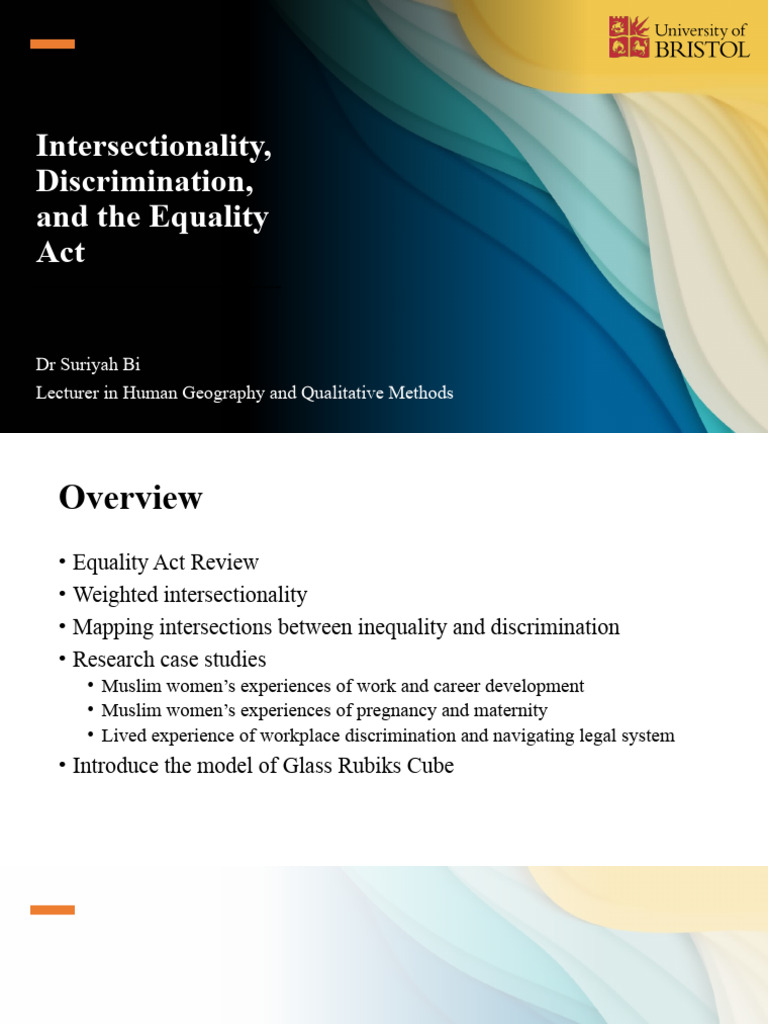 Intersectionality Discrimination Equality Act | PDF | Intersectionality | Anti Social Behaviour
