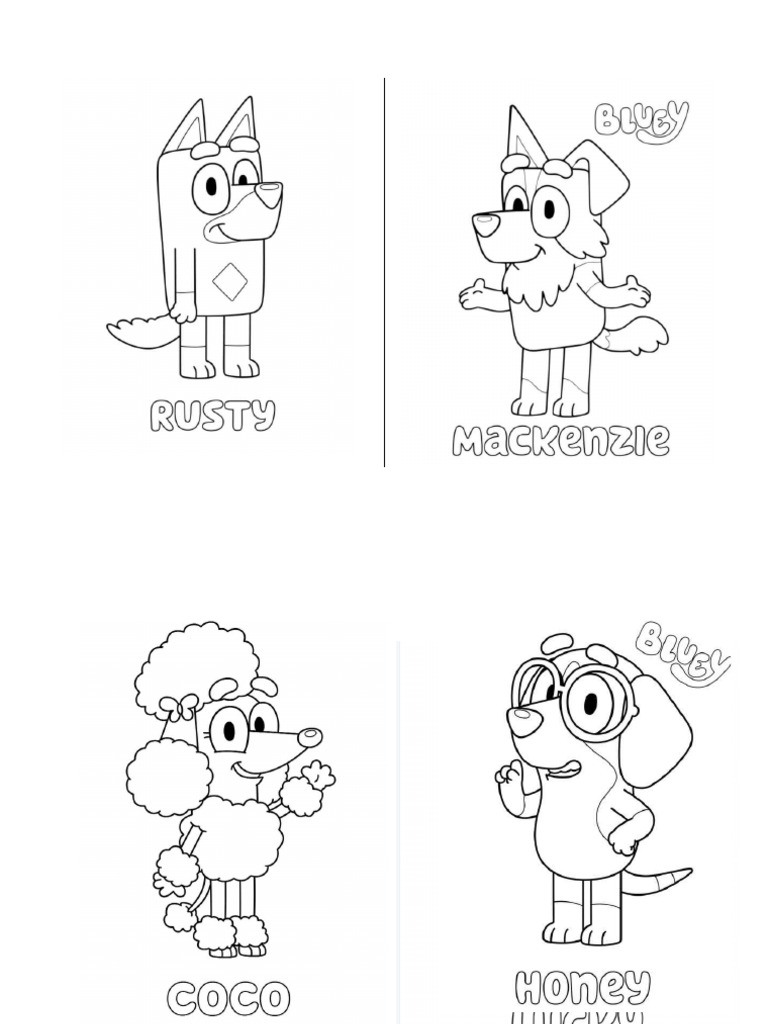 Personajes Bluey 2 | PDF