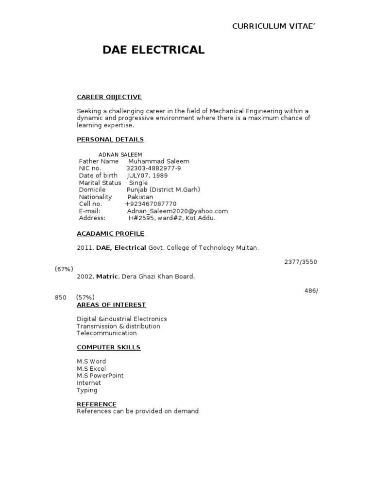 Adnan CV | PDF