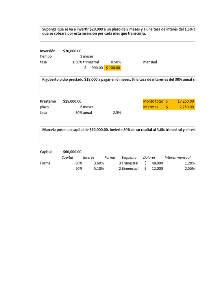 Ejercicios en Clase Mod Fin | PDF | Economias | Inversiones