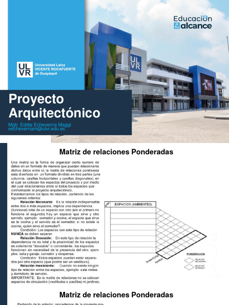 4 Matriz de Relación Ponderada | PDF