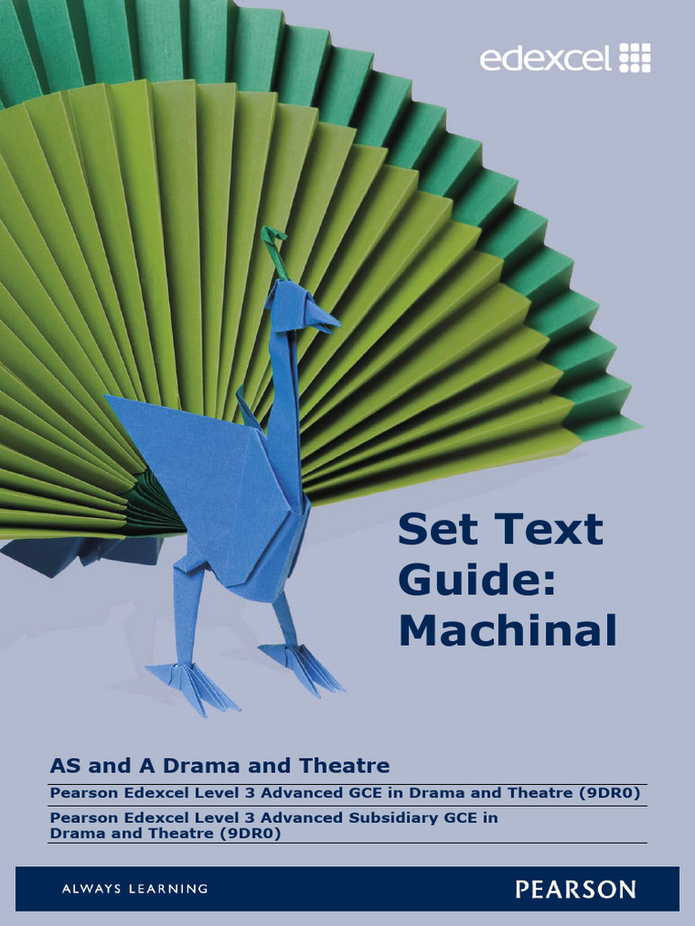 A Level Set Text Guide - Machinal v2 | PDF | Nonverbal Communication