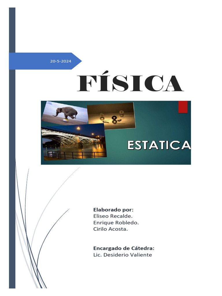 Fisica Estatica | PDF | Fuerza | Vector Euclidiano