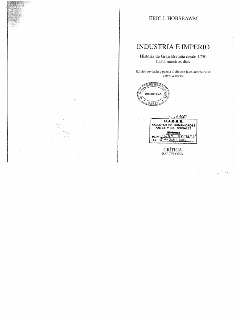 Hobsbawm- Industria e Imperio (1) | PDF