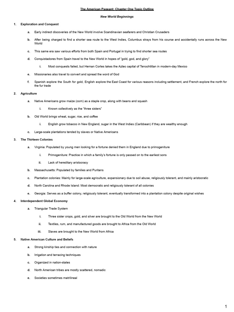 Early American Exploration | PDF | European Colonization Of The ...